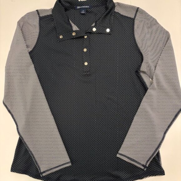 Cutter & Buck | Shirts | Cutter Buck Nwot Blue White Long Sleeve Golf ...